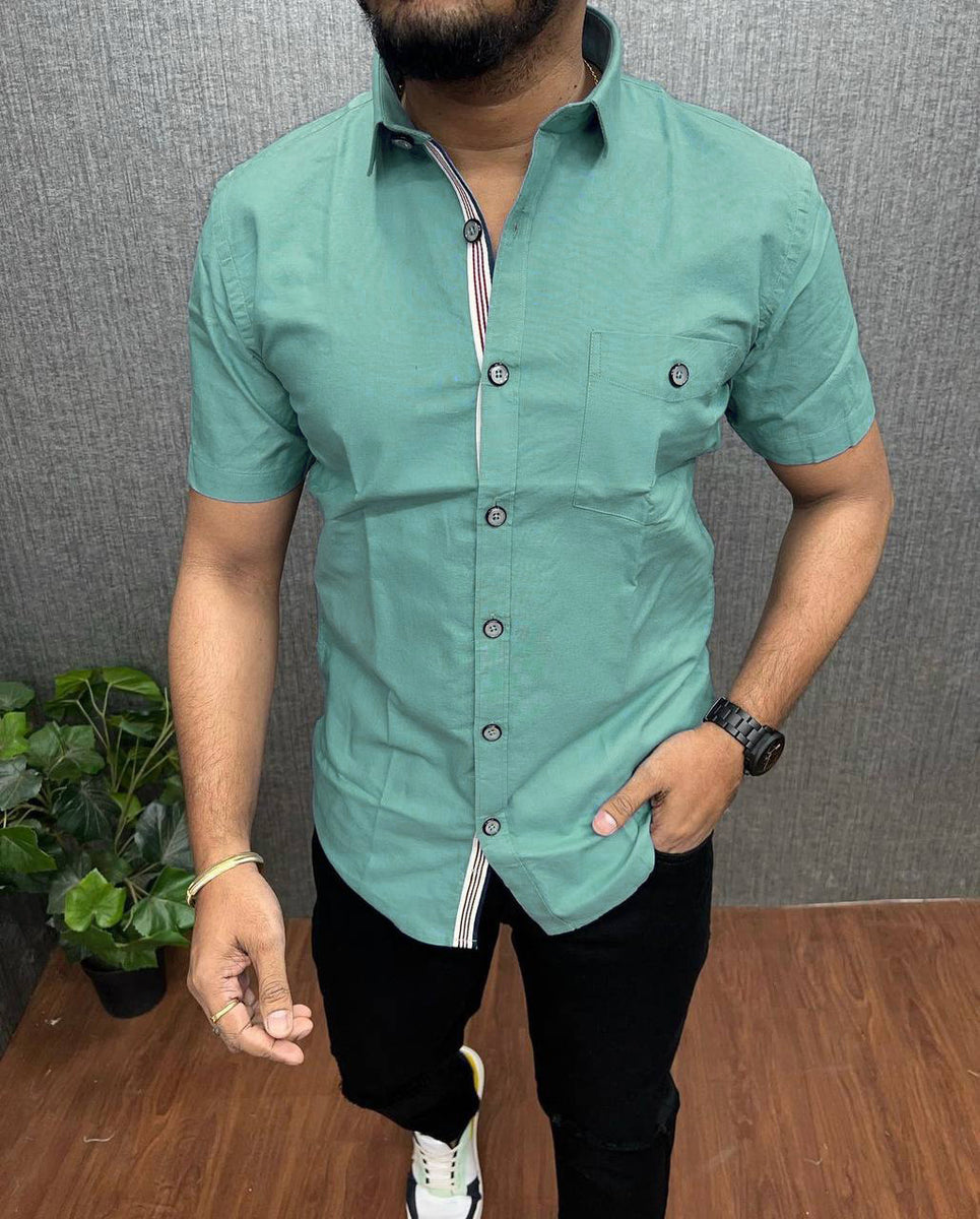 Turquoise blue Men's Shirt – Kinggspire