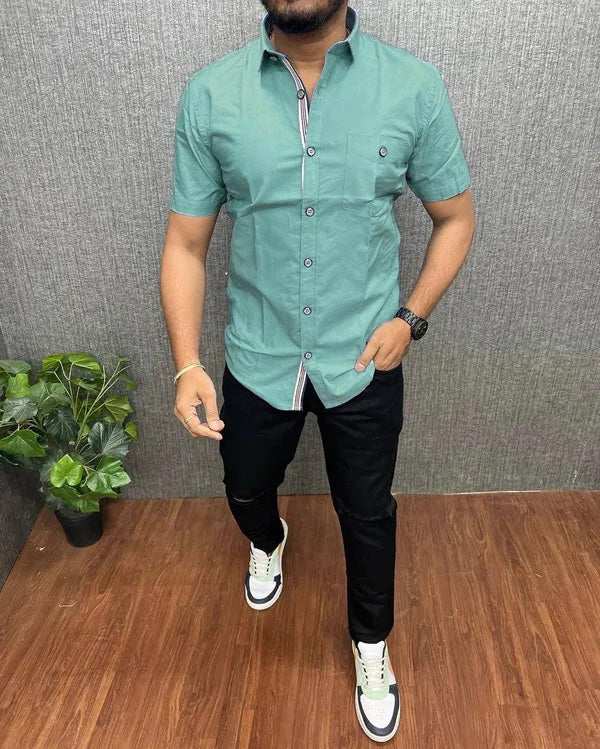 Turquoise blue Men's Shirt – Kinggspire